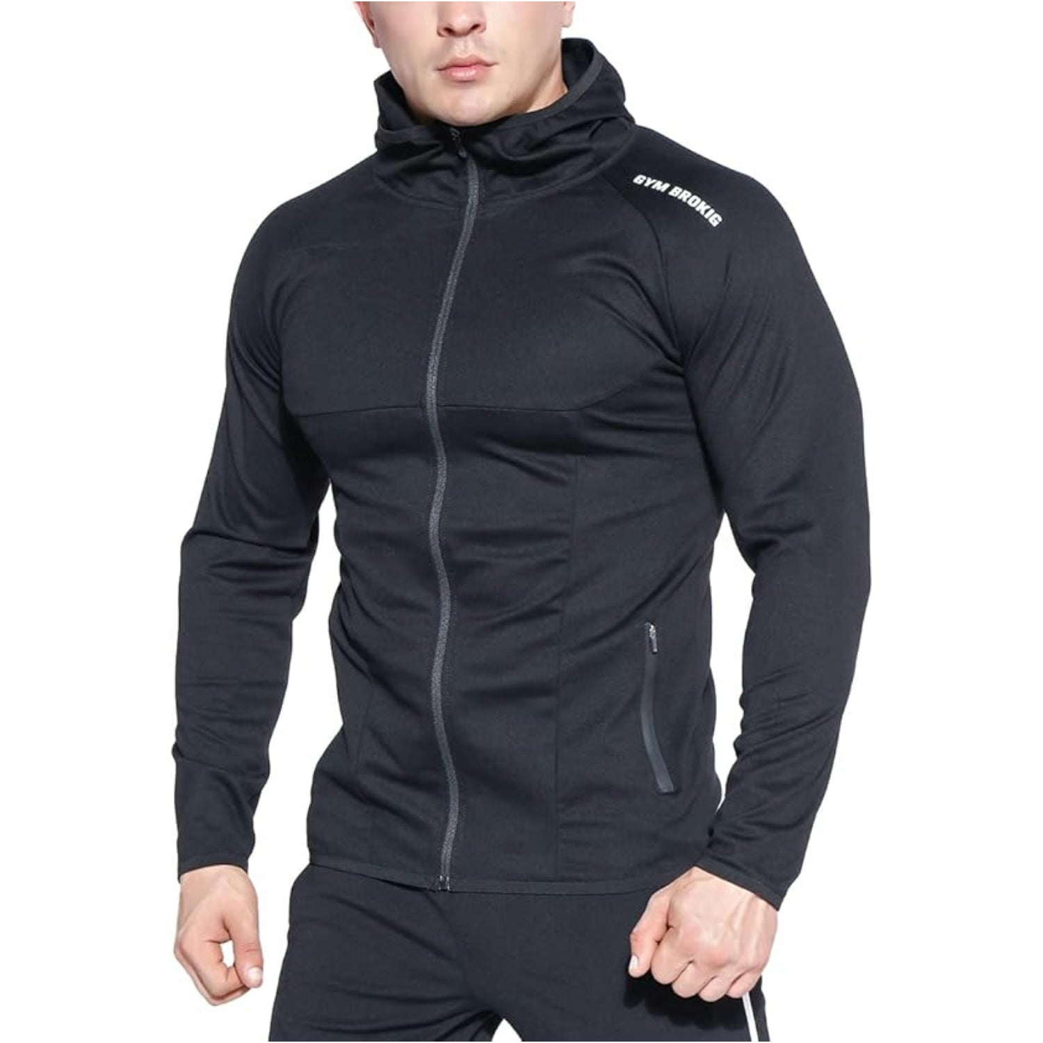 Full-Zip Muscle Hoodie – BROKIG